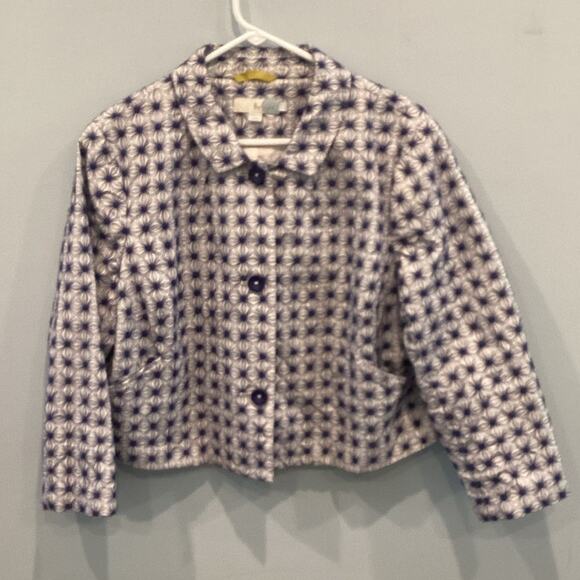 Boden | Jackets & Coats | Boden Womens Embroidered Cotton Blazer Us 6 ...